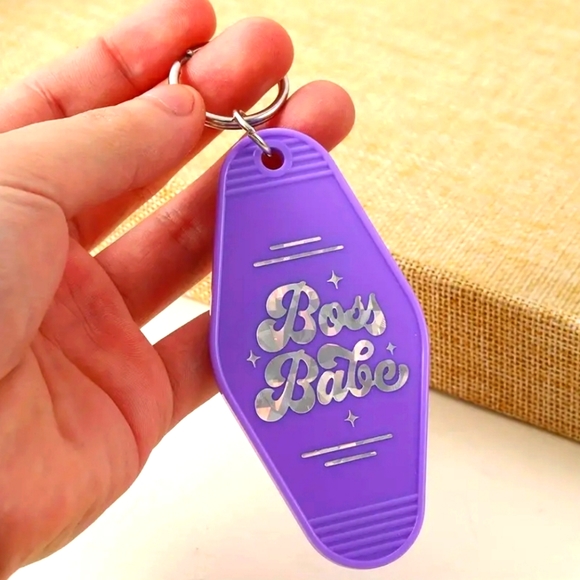 Accessories | Boss Babe Motel Keyring | Poshmark